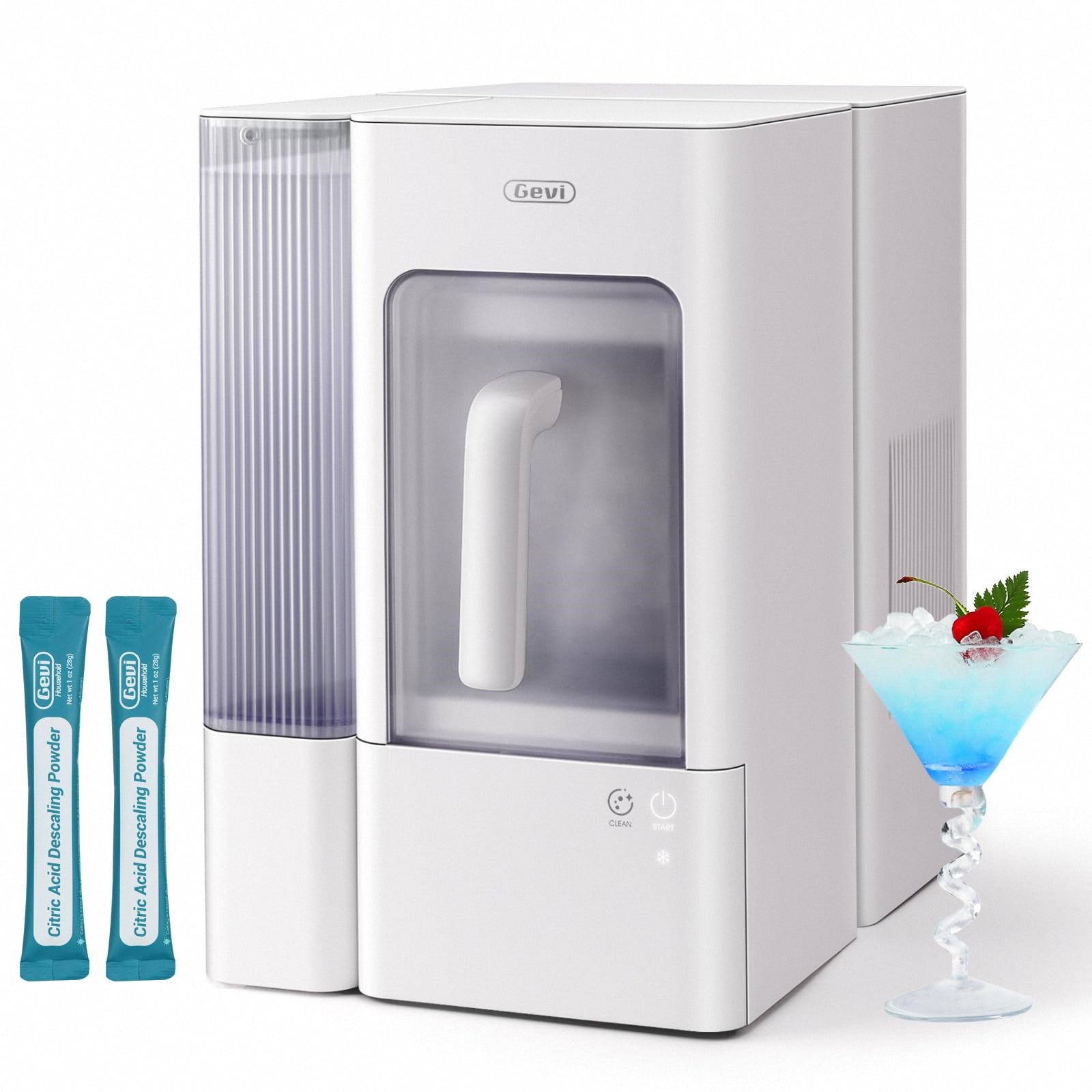 Gevi Nugget Ice Maker – 40lbs/Day Countertop Chewable Ice Machine with ...